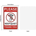Please Keep Quiet Sign 8x12 inches 35 Mil Aluminum Quiet Please Metal ...