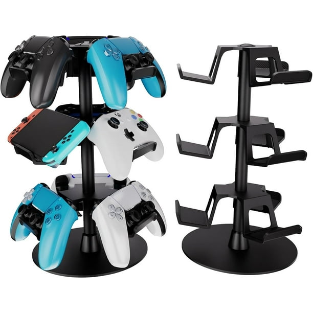SHIQI-TG-A 3-Tier Game Controller Stand, Holds 12 Controllers, Black ...