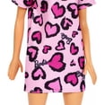 Barbie Doll, Blonde, Wearing Pink Heart-Print Dress And Shoes - Walmart.com