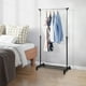 Ktaxon Adjustable Rolling Garment Rack Single Hanging Bar Clothes ...