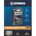 Brinks Electronic Keypad Single Cylinder Deadbolt Lock, Tuscan Bronze ...