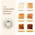 4 Slice Toaster - Cream, 1.5 Inch Extra-Wide Slots, 6 Shade Settings ...