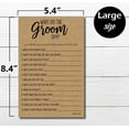 What Did the Groom Say Game - Kraft (50-Sheets) Rustic Bridal Wedding ...