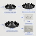 Adhesive Corner Shower Shelf No Drill | Rust-Proof Aluminum Alloy Stick ...