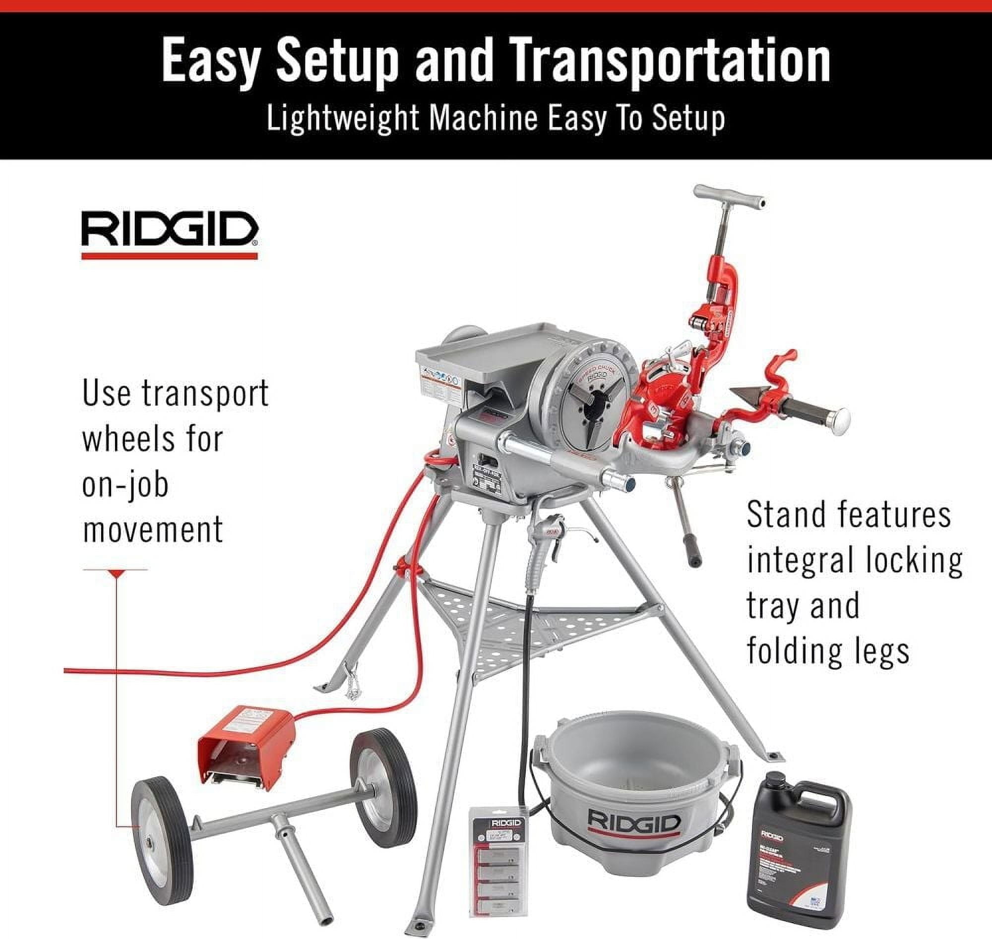 Ridgid Model 300 Power Threading Machine 1 8 in to 2 in Pipe Capacity Walmart