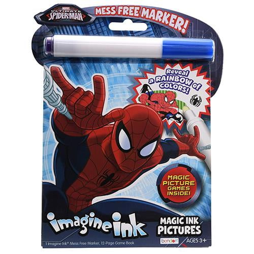 Spiderman Imagine Ink Magic Ink Pictures - Walmart.com