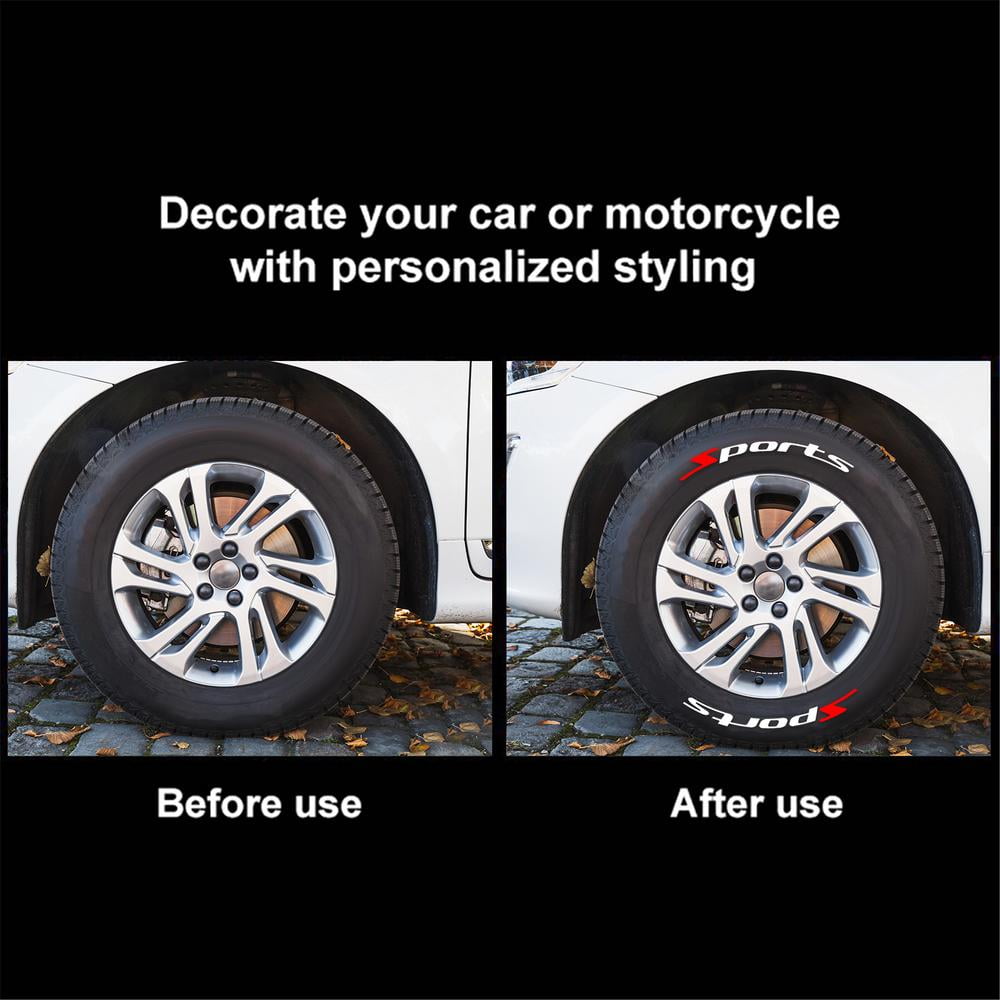 Buy Hemousy 3D Car Tire Sticker Sports Car Wheel Stickers for Tires Car ...