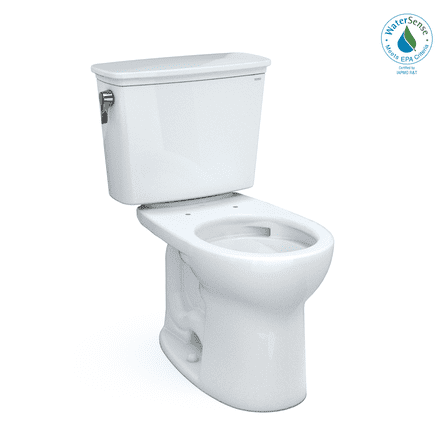 TOTO® Drake® II Two-Piece Elongated 1.28 GPF Universal Height Toilet ...