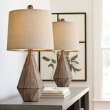 "Oneach Rustic Retro Nightstand Table Lamp Set of 2, 20.25"" Farmhouse ...