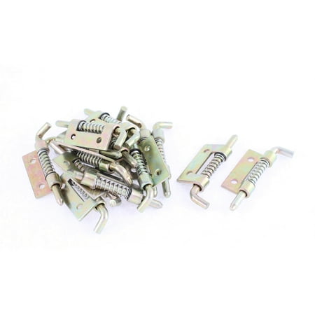 Drawer Door Spring Latch Slide Barrel Bolt Bronze Tone 15pcs | Walmart ...