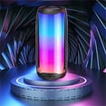 Bluetooth 5.0 Luminous Speaker 360° Sound Dazzling Lights Desktop Card ... Bluetooth 5.0 Luminous Speaker 360° Sound Dazzling Lights Desktop Card ...