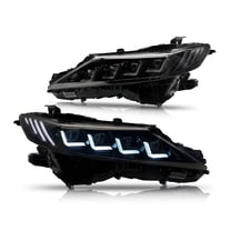 Triple Beam Projector Headlights Compatible with 2018-2024 8th Gen ...