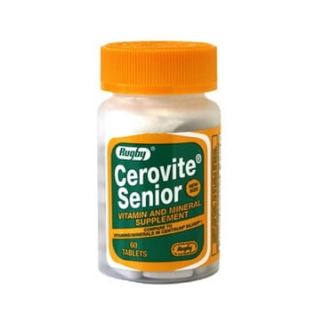 Rugby Cerovite Jr. Multiple Vitamin with Mineral Supplement Tablets, 60 ...