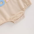 Boys Embroidered Letter Long Sleeve Bodysuit Snap Crotch Romper Piece ...