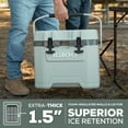 Igloo Overland 25 QT Rugged Adventure-Ready Ice Chest Cooler with Superior Ice Retention, Green ...