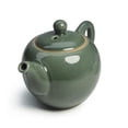Porcelain Teapot, 12oz Tea Pot Small Teapot Ice Crack Glazed Ceramic ...