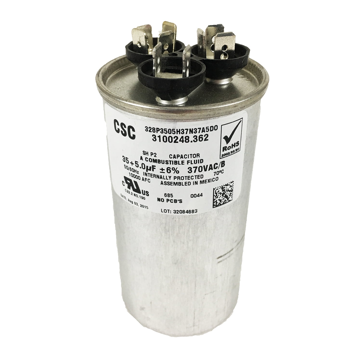 Dometic 3100248.362 A/C Capacitor 35/5 MFD - Walmart.com