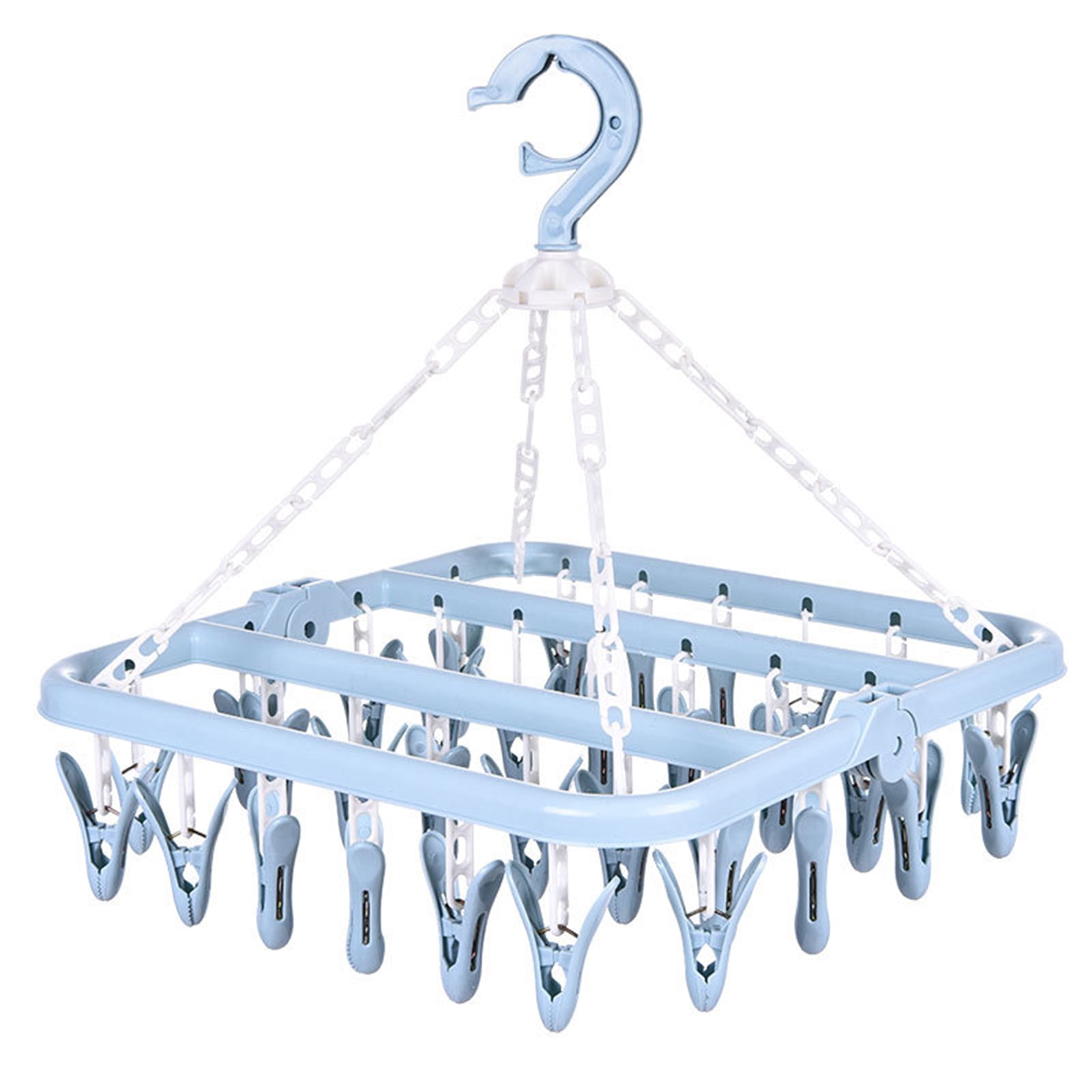Perchero con pinzas para la colada BuyWeek percha plegable con 32 ...