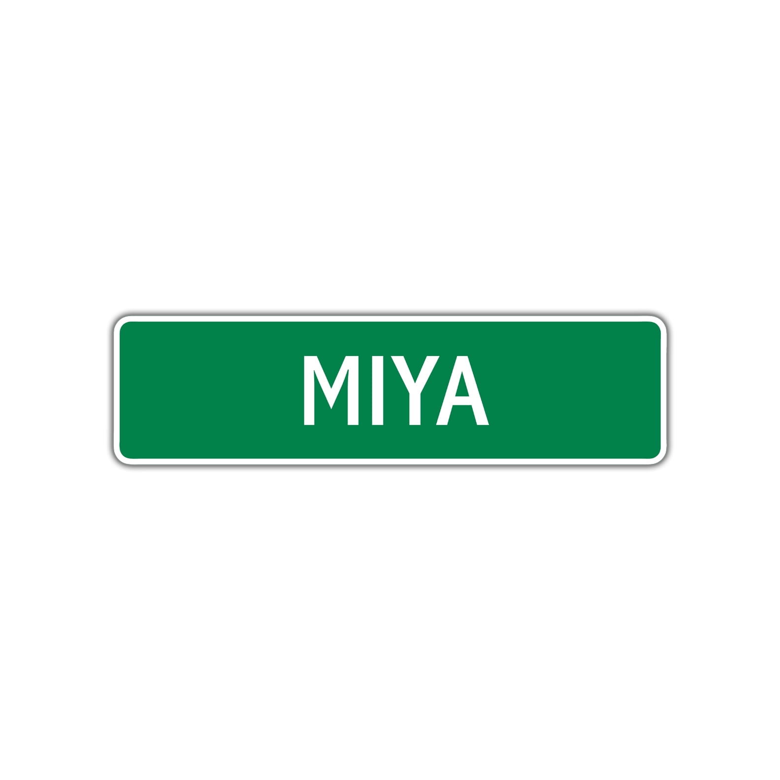 Miya Girls Children Name Letter Printed Label Wall Plaque Decoration ...