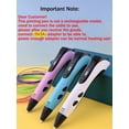 3D Printing Pen for Kids, Type-C Plug-in Drawing Doodle Pen Kit with 12 ...