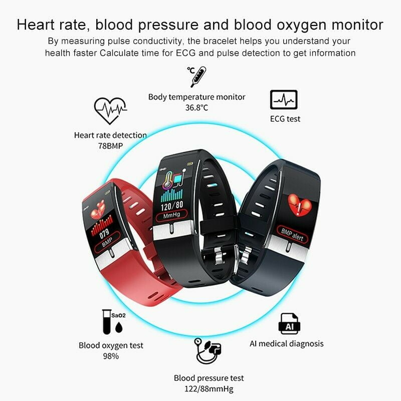 Buy Smart Watch PPG+ECG Blood Oxygen Pressure Heart Rate Body ...