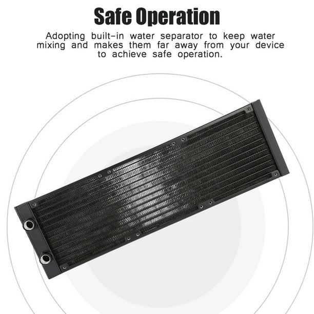 12 Tubes Computer Heat Exchanger G1/4 Thread Water Separator Water ...