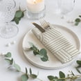 Cloth Napkins Set of 6 Green Graphic Lines Cocktail Napkins Boho ...
