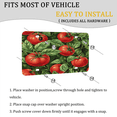 ADECORIVY Red Tomatoes Front License Plate, Green Leaves Novelty Vanity ...