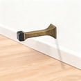 4 Pack Antique Brass Heavy Duty Solid Rigid Door Stop-3",with Soft ...
