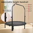 40-Inch Foldable Fitness Trampoline for Adults/Kids, Indoor/Outdoor ...