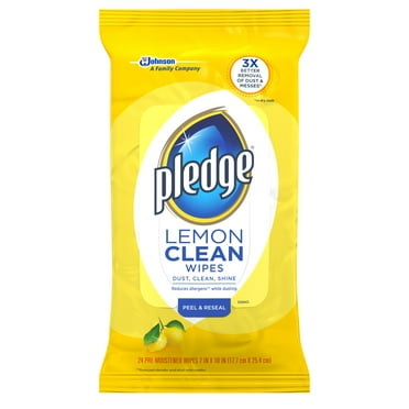Pledge Lemon Wipes, 24 Count - Walmart.com
