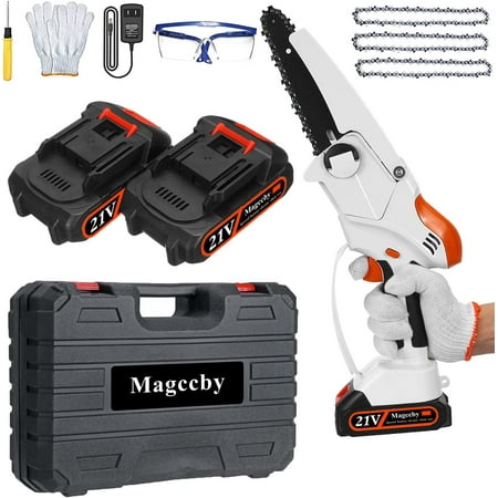 Mini Chainsaw Cordless 6 Inch Handheld Pruning Chainsaw 21V Portable ...