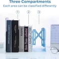 Adjustable Bookends Book Ends for Shelves, Metal Bookend for Heavy ...