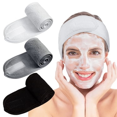 Spa Headband,3PCS Facial Headbands for Bath, Face Washing and Yoga ...