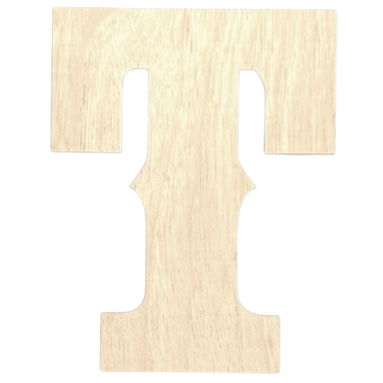 Krafty Supply 4" Tall Western Block - Birch Letter T | 1/4" Thick Birch ...
