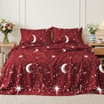 Flymme Celestial Sheet Set Queen Size, Comfy Breathable Bed Sheets Set ...