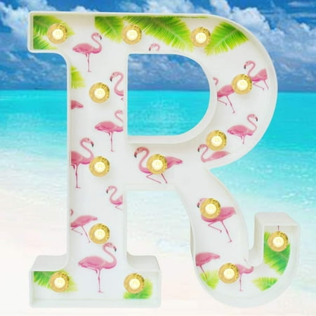 Marquee Letters Tropical Luau Party Supplies Flamingos Palm Trees ...