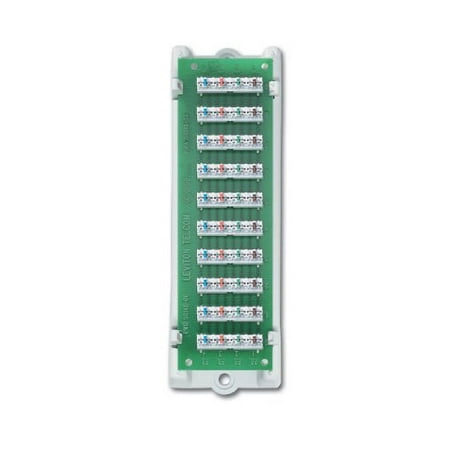 Leviton 47689-B 1x9 Bridged Telephone Module (with bracket) , White ...