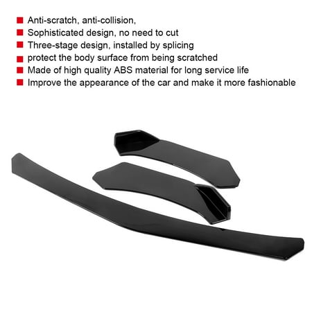 KIMISS Front Deflector, Car Front Deflector Spoiler Splitter Diffuser ...