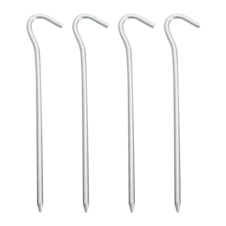 Jinnoda 4pcs Garden Stakes Portable Tent Stake Aluminium Alloy for ...
