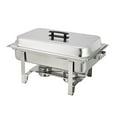 Tiger Chef 8 Quart Full Size Stainless Steel Chafer and 3 1/3rd Size ...