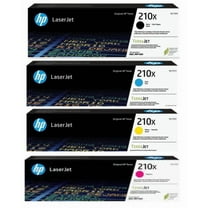HP 210X High Yield Toner Set, Black, Cyan, Yellow, Magenta, Original ...