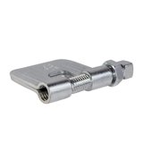 Highcraft 3/8 in. C-Clamp Rod Anchor for Beam, Electro Galvanized Steel ...