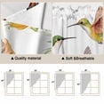 Birds Swag Curtain Valance for Small Windows, Purple Red Flower Window ...