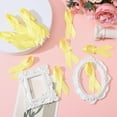 100pcs 100Pcs Yellow Awareness Ribbon Satin Pins Ribbons with Safety ...