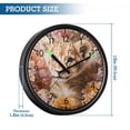 BZSMCE Voice Activated LED Night 12in Clock with Cub in Bloom Pattern ...