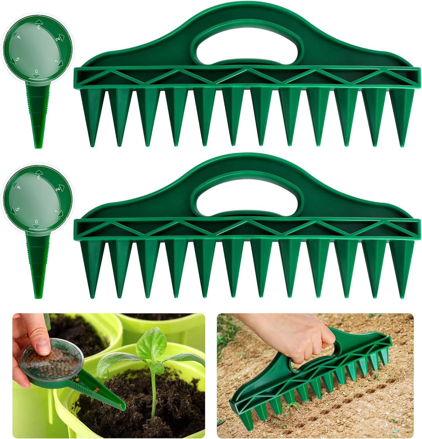 Qucyy With adjustable seed divider for planting seeds and bulbs Garden ...