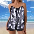 2 Piece Womens Tankini Swimsuits Floral Print Swimsuit Set Tankini ...