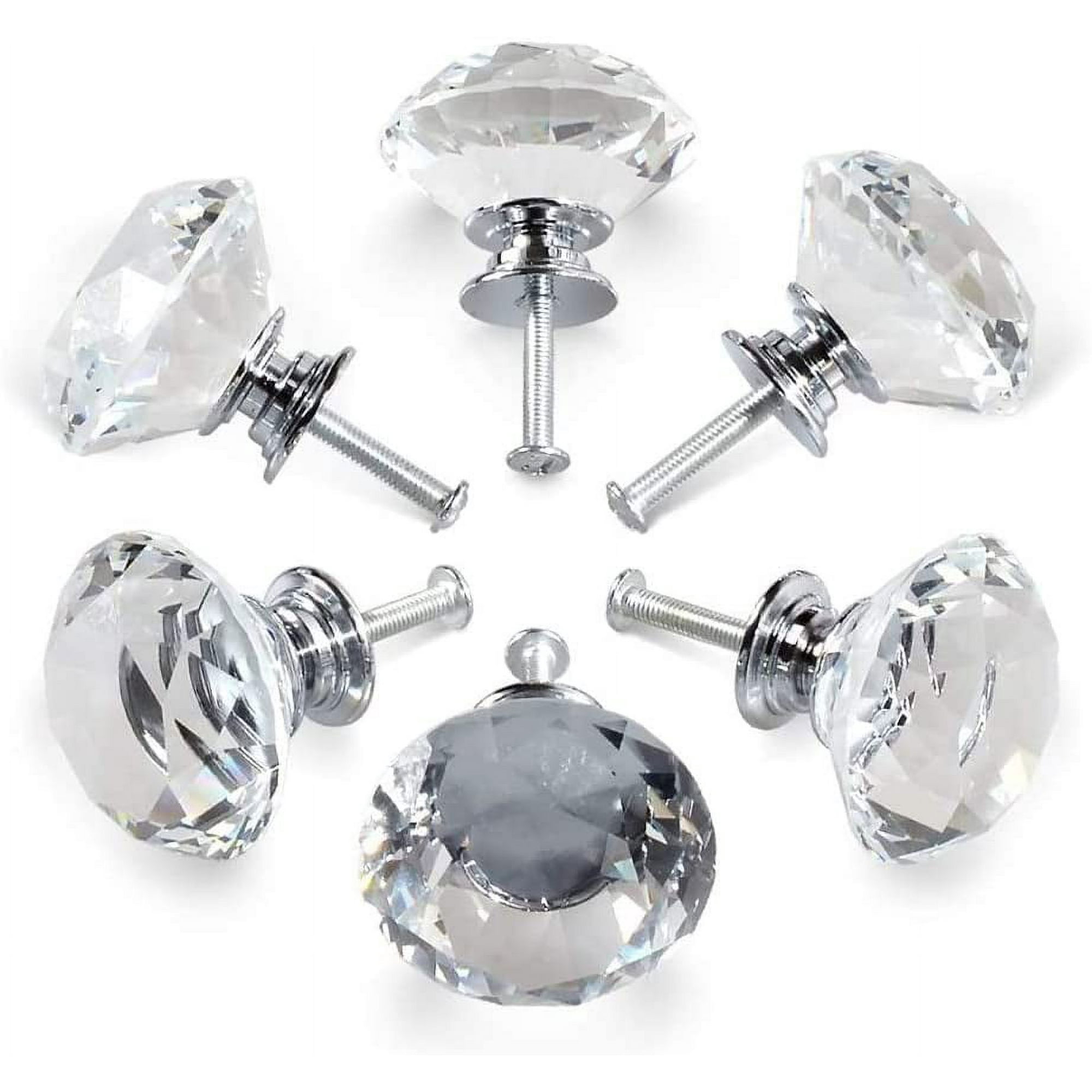 Click here for Hesignd Crystal Handles  30mm Diamond Drawer Cabin... prices