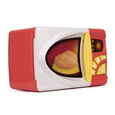JoyStone Kids Microwave Toy Set with Real Accessories, Light & Sound ...